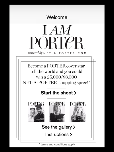 Net-A-Porter creates buzz for Porter magazine with photo-sharing app ...