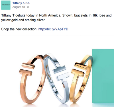 Tiffany enters new era of design with Tiffany T collection - Luxury ...
